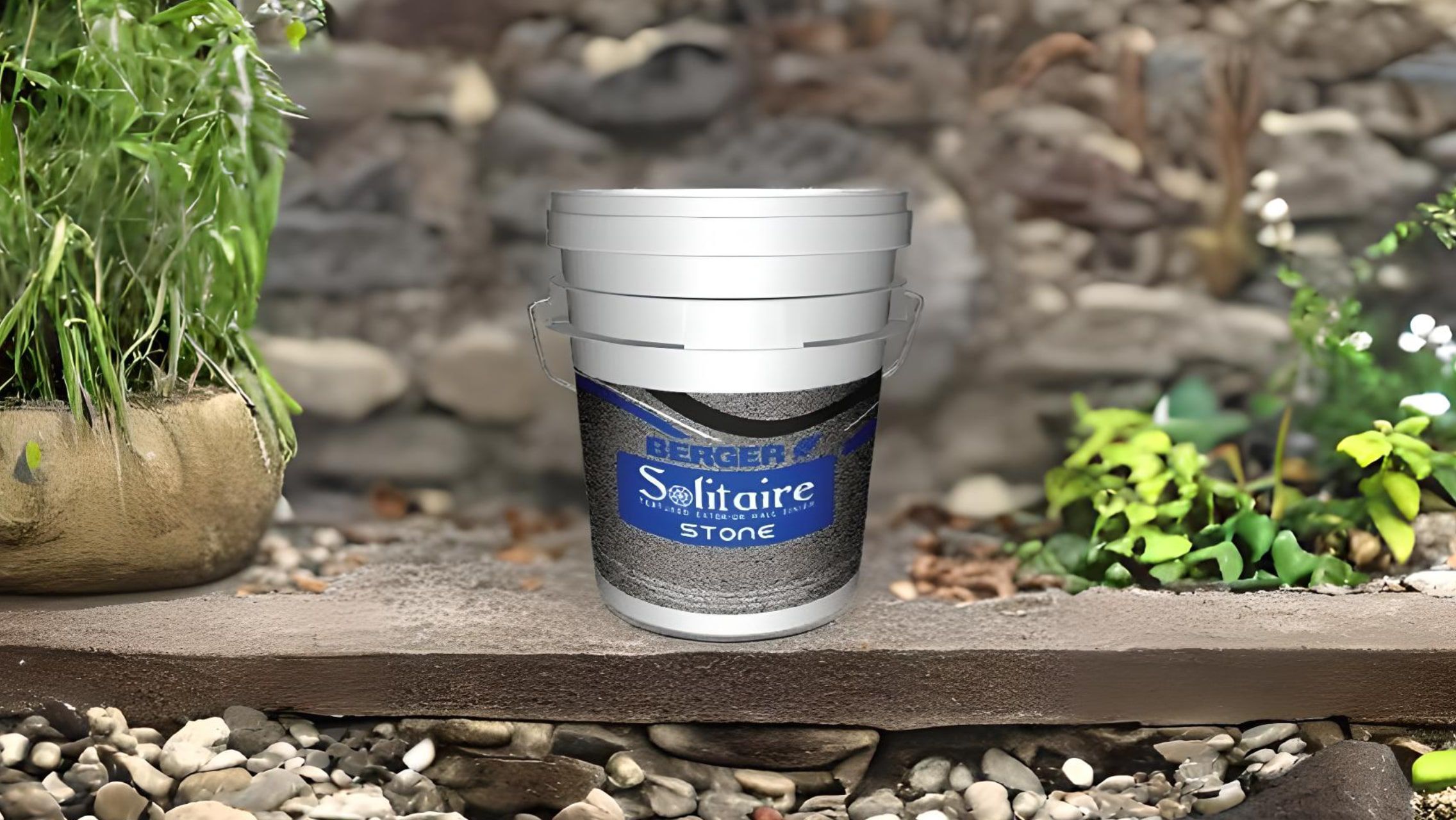 Solitaire Stone Exterior Texture | Berger Paints