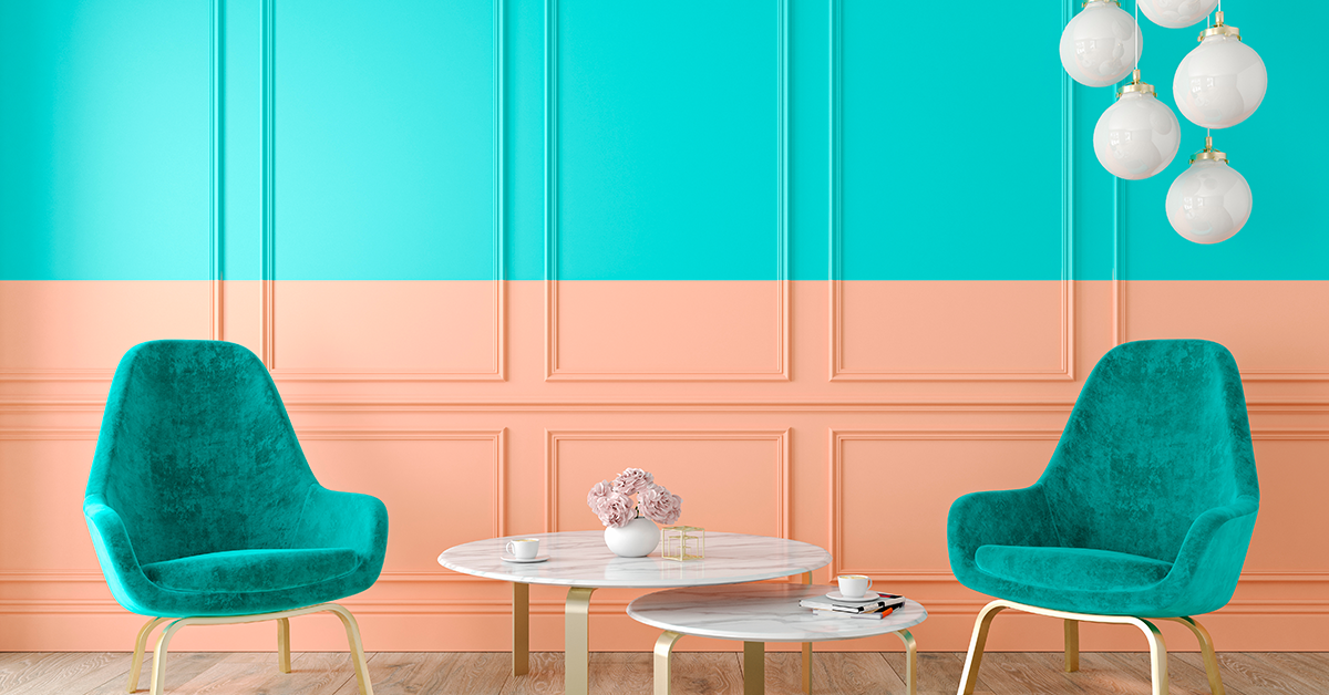 Unique Wall Colour Combinations For The Living Space