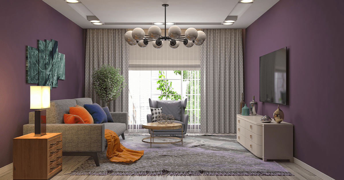 Paint Colours To Match The Design Of False Ceiling Colour In Living Room