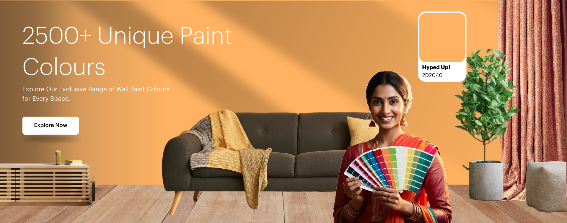 Orange Wall Paints - Vibrant Orange Colour Shades for Wall