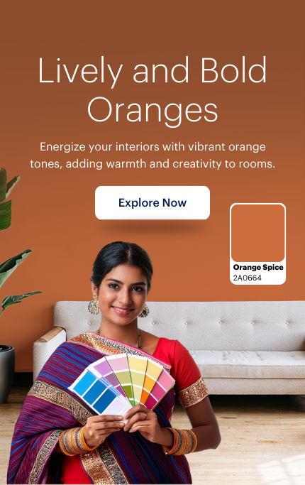 Orange Wall Paints - Vibrant Orange Colour Shades for Wall