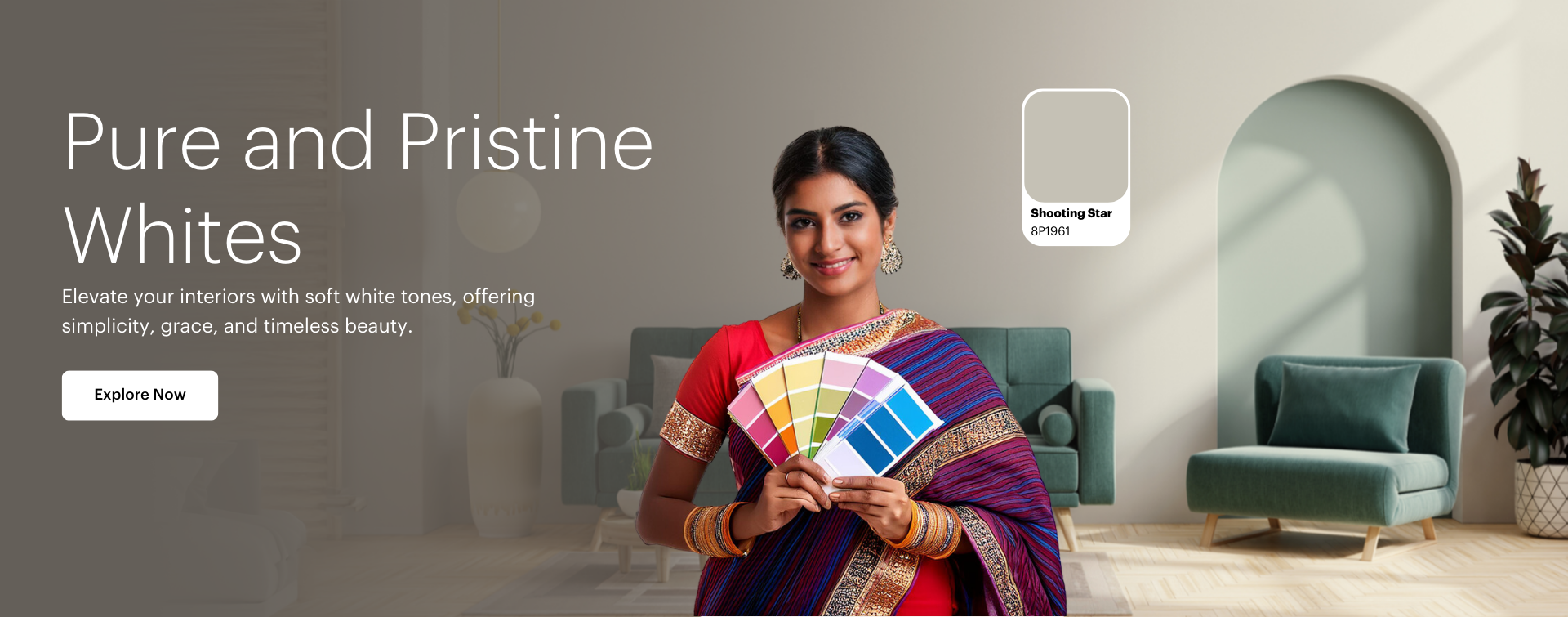 White Paint Colour Shades| White Colour Combination for Walls