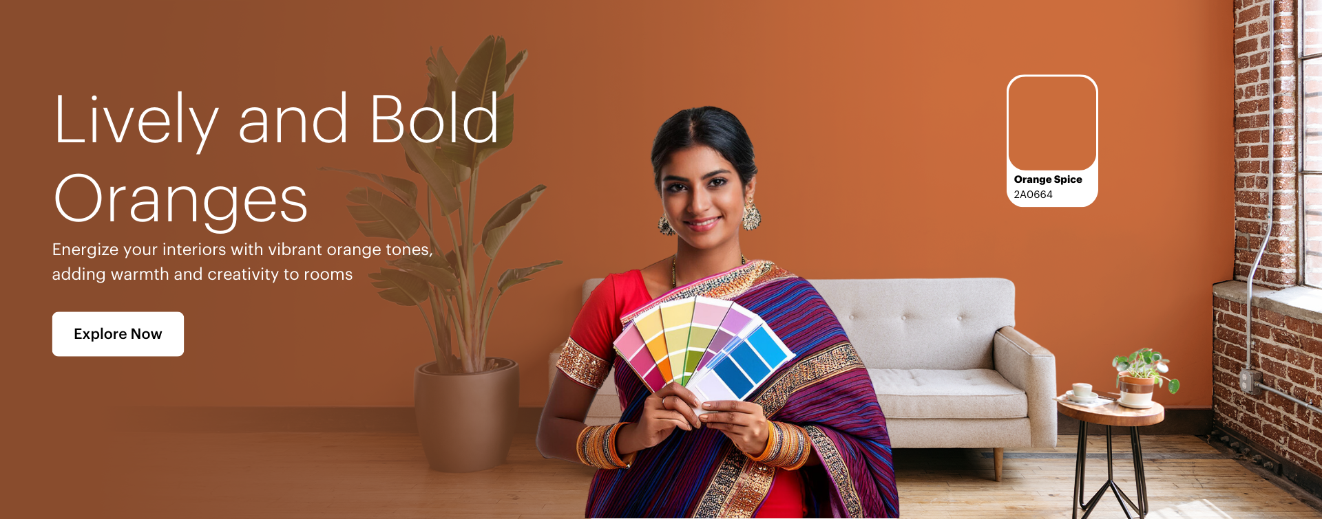 Orange Wall Paints - Vibrant Orange Colour Shades for Wall
